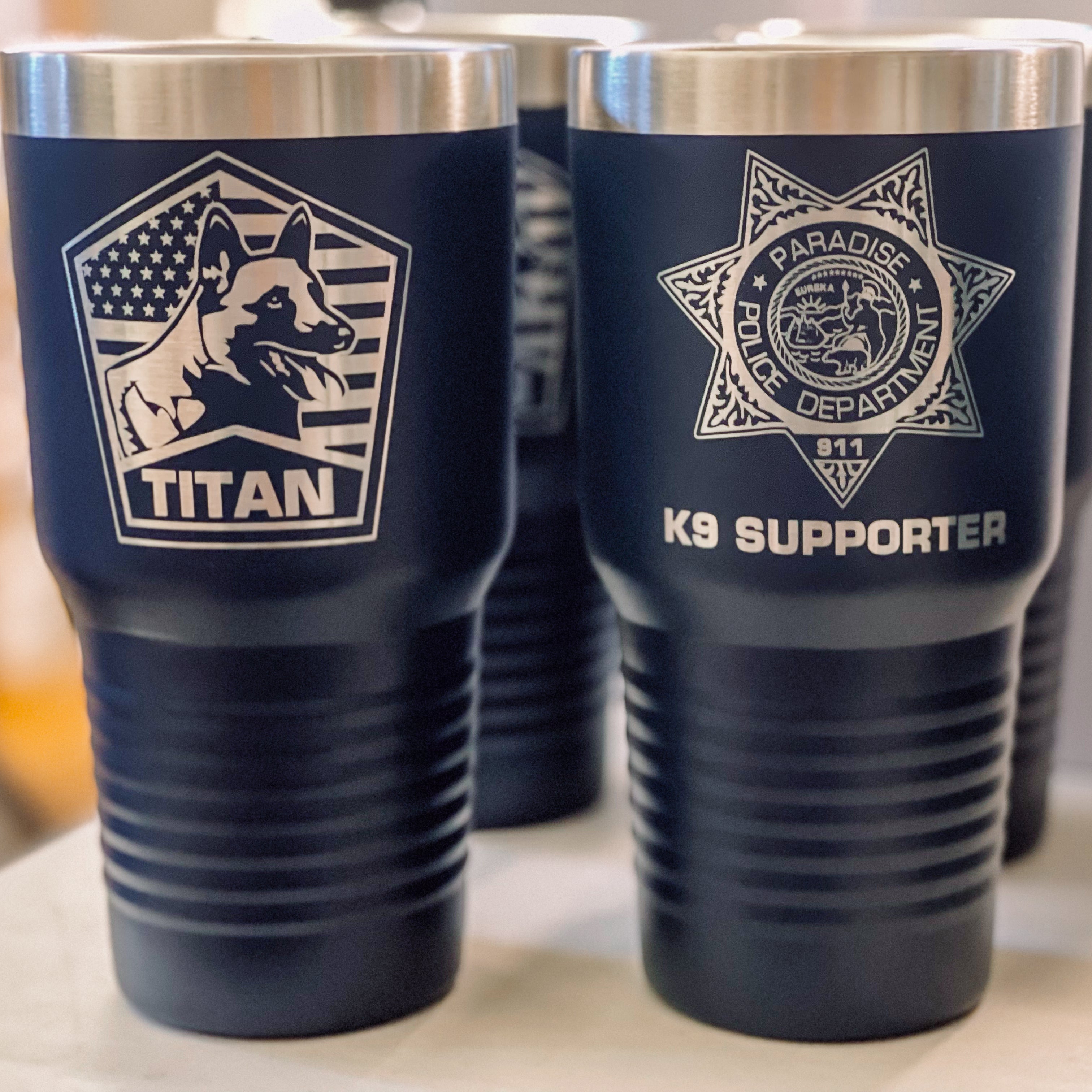 Paradise Police K9 Tumbler, 30oz – Eastern Sequoia